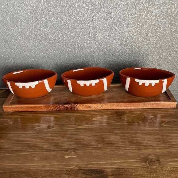 Rae Dunn | Dining | Rae Dunn Football Hut Hut Hike Dipping Bowls On ...